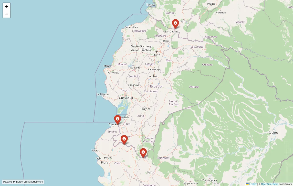 Border Crossings In Ecuador - Border Crossing Hub